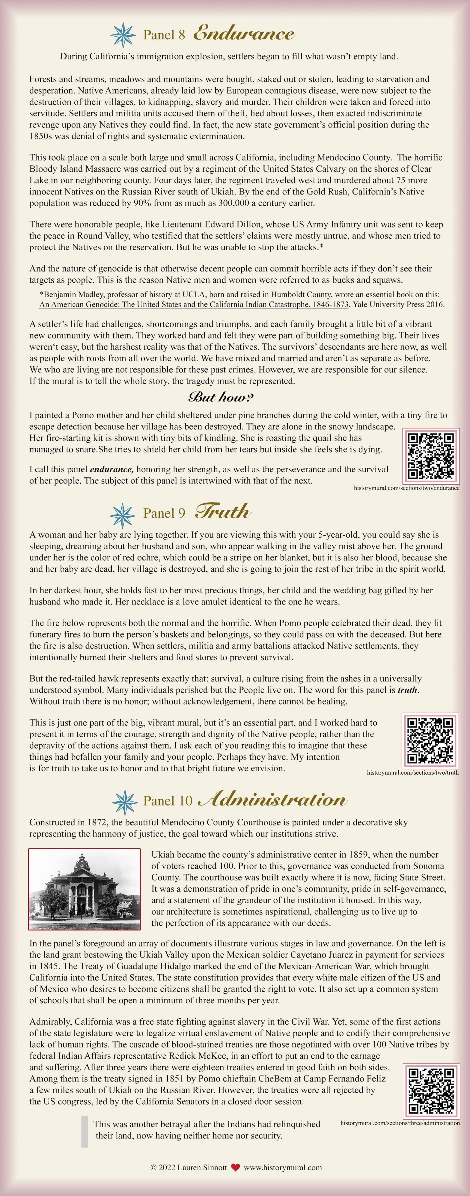 Interpretive Plaques - "Past, Present & Future" at Ukiah Valley ...